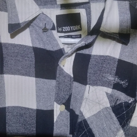 Zoo York | Tops | Zoo York White And Black Checkered Shirt | Poshmark